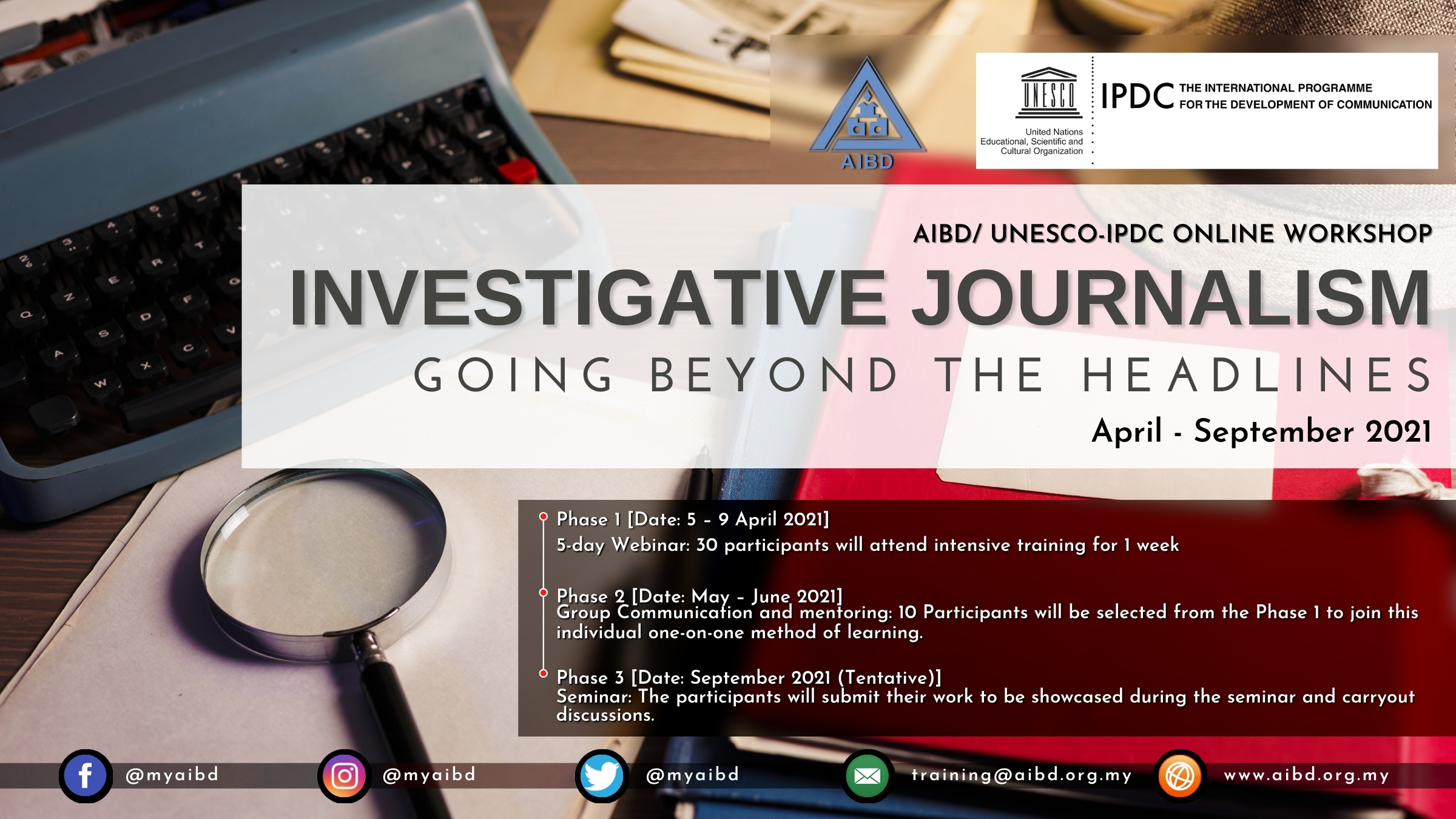 AIBD/UNESCO-IPDC Investigative Journalism Going Beyond the Headline – AIBD