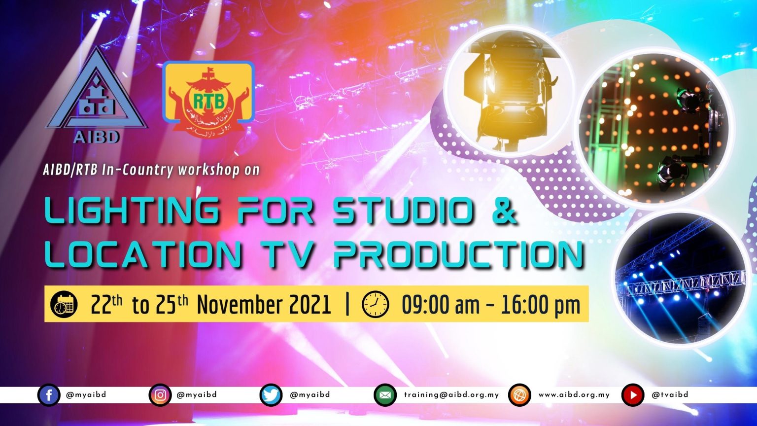 AIBD/RTB In-Country workshop on Lighting for Studio & Location TV ...