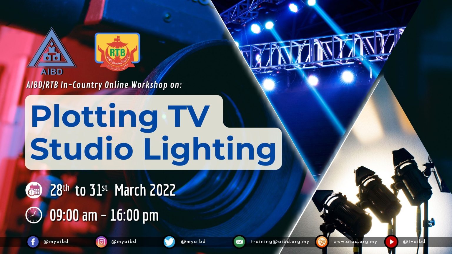 AIBD/RTB In-Country Online Workshop on Plotting TV Studio Lighting, 28 ...